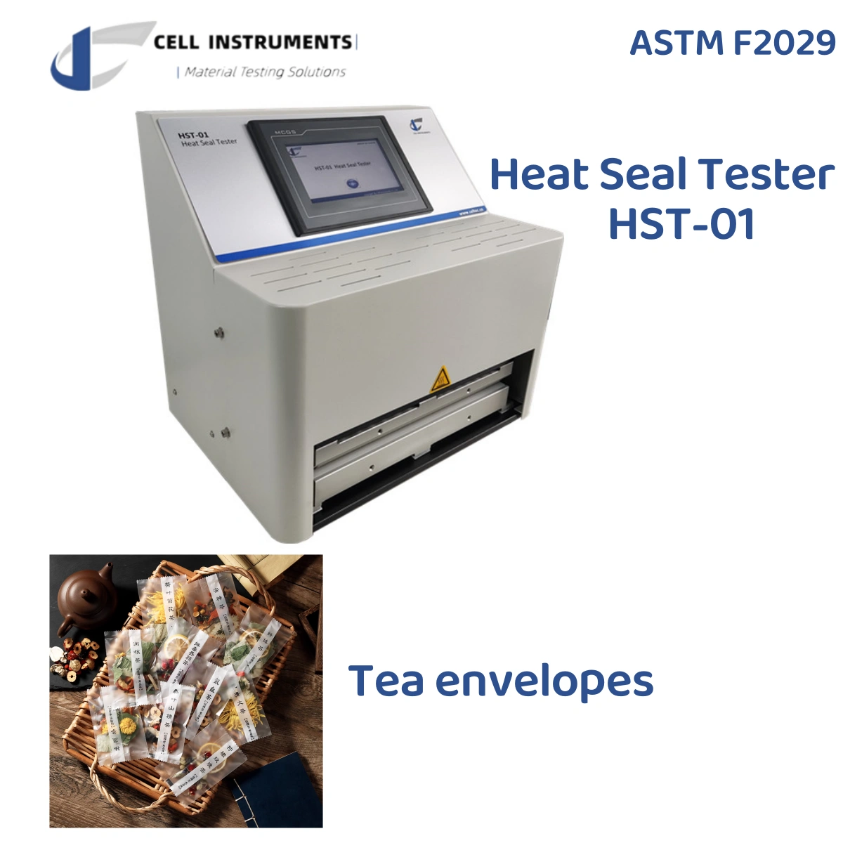 Tea Envelopes Heat Seal Integrity Testing (HST-01) - Heat Seal Test